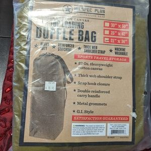 MIL-SPEC | Bags | Duffel Milspec Top Loading Bag Top Loading Duffel Bag ...